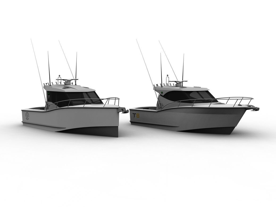 Traditional flared bow VS Vertical bow – Power Boat Magazine