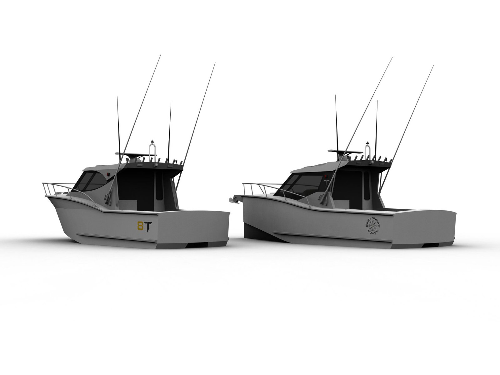 Traditional flared bow VS Vertical bow – Power Boat Magazine